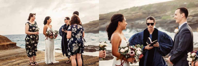 Dominique and Warren Elopement at Lanai Lookout, Honolulu, Hawaii ...