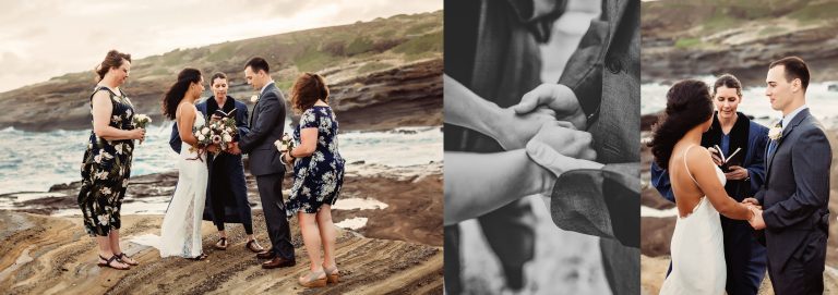 Dominique and Warren Elopement at Lanai Lookout, Honolulu, Hawaii ...