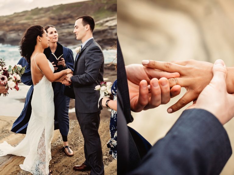 Dominique and Warren Elopement at Lanai Lookout, Honolulu, Hawaii ...