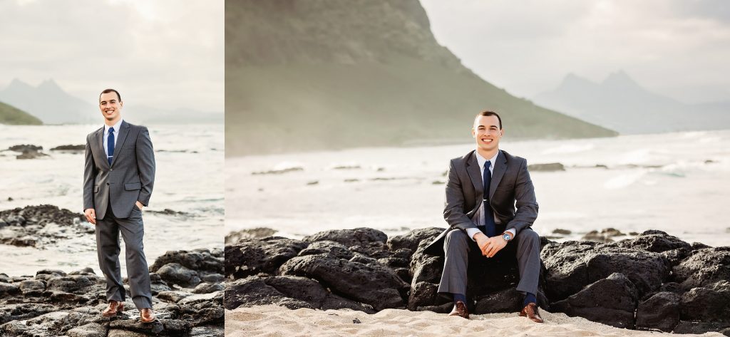 Dominique and Warren Elopement at Lanai Lookout, Honolulu, Hawaii ...